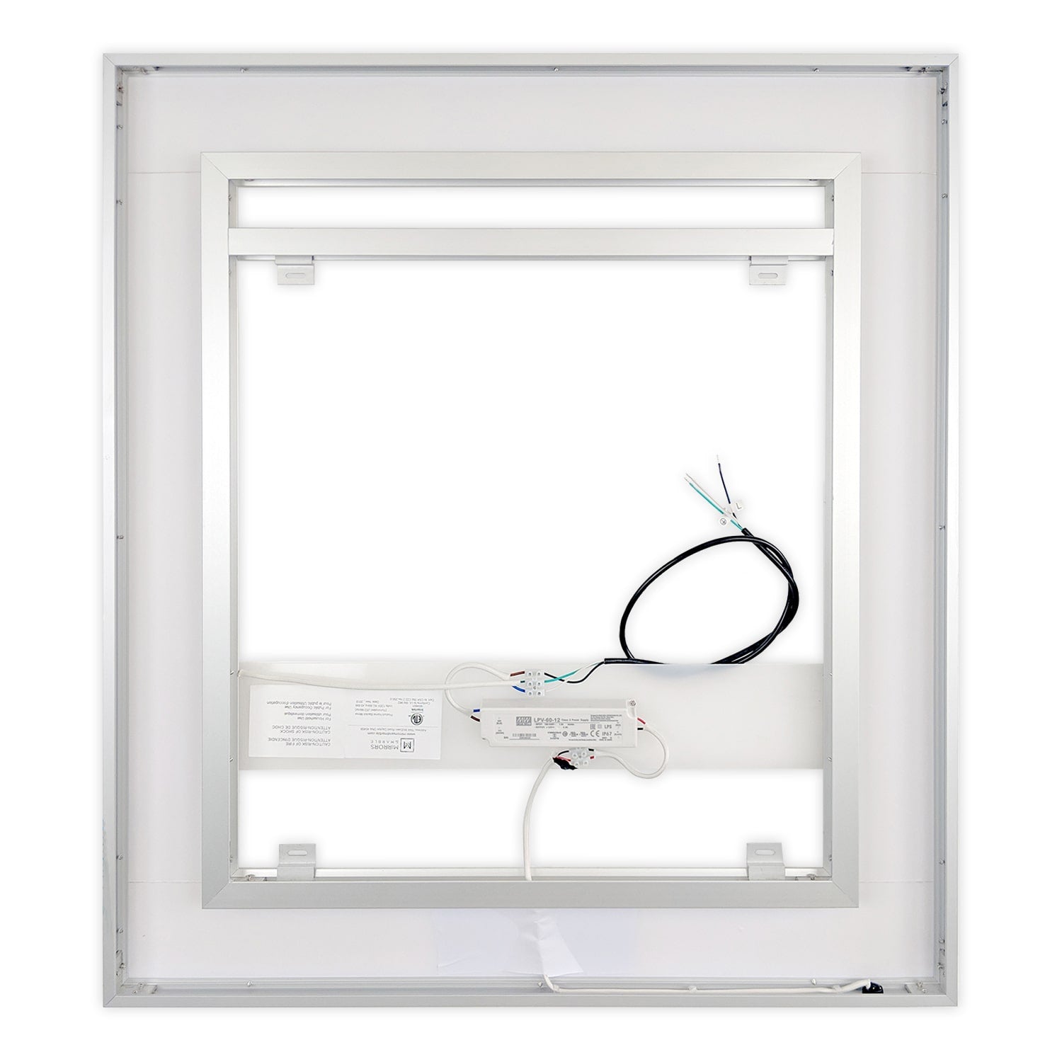 Front-Lighted LED Bathroom Vanity Mirror: 36" x 40" - Rectangular ...