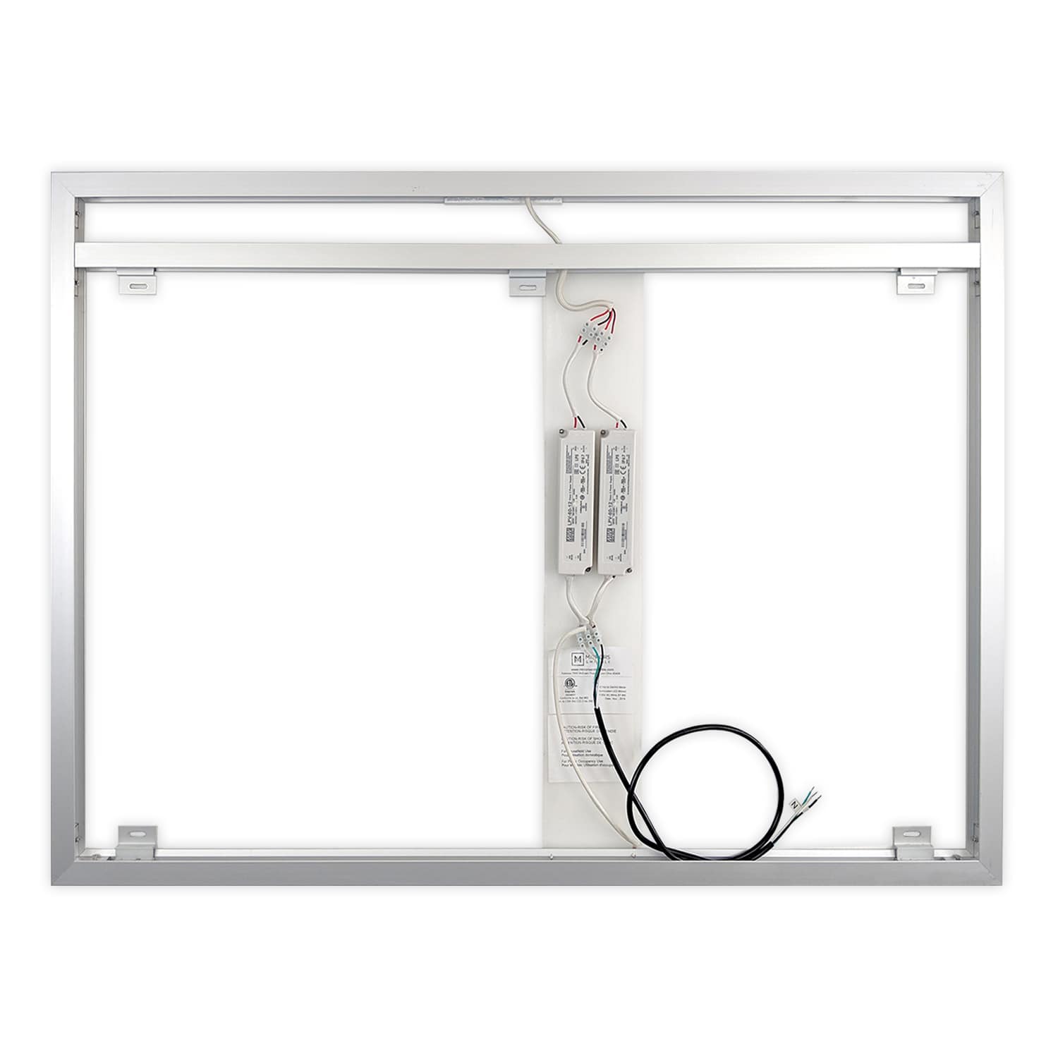 Side-Lighted LED Bathroom Vanity Mirror: 48" x 36" - Rectangular ...